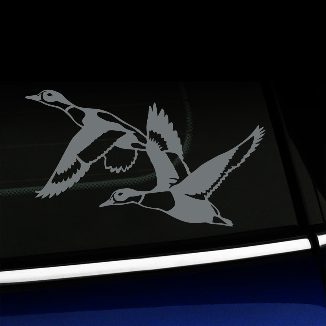 Flying Ducks - Vinyl Car Decal - Choose Color - [GRAY] - Walmart.com