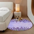 6ft Round Rug Purple Lavender Area Rugs for Living Room Bedroom ...