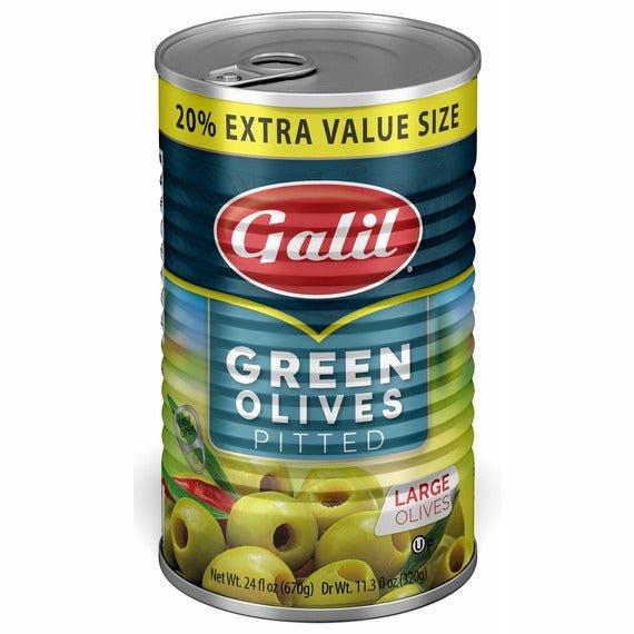 Galil Olives | Green Pitted Large | 24 oz - Walmart.com