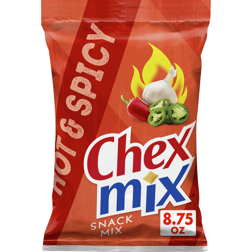 Chex Mix Hot & Spicy Blend Savory Snack Mix, 8.75 oz – Walmart ...