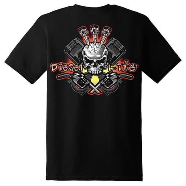 Diesel Life - Diesel Life 81601038 Injector Skull Short Sleeve T-Shirt ...