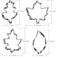 Fall Leaf Cookie Cutter Set-4 Piece-Maple Leaf, Oak Leaf, Leaf Shapes ...