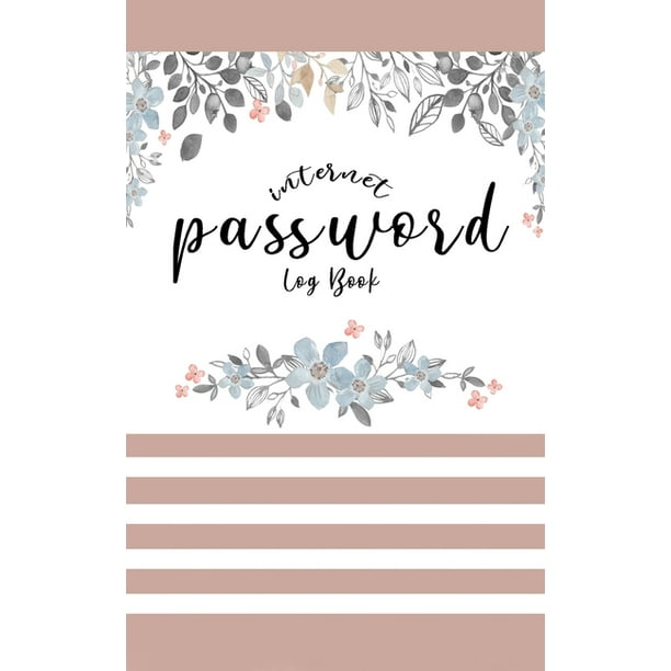 Internet Password Logbook Keep Track And Protect Of Usernames