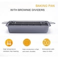 Brownie Pan Non- with Dividers, Brownie , Brownie Trays,18 Pre-slice ...