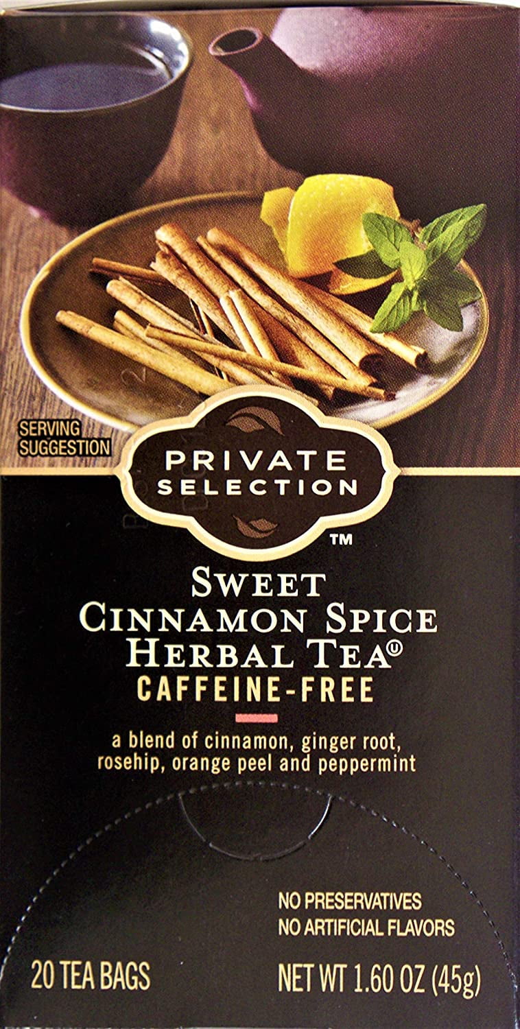 Private Selection Herbal Tea Sweet Cinnamon Spice -- 20 Tea Bags Pack ...
