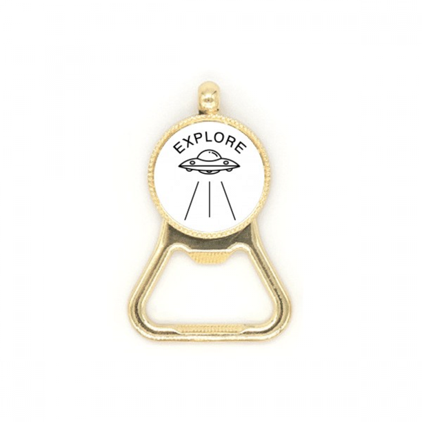 spacecraft explo alien life beer bottle cap opener stainless steel key ...