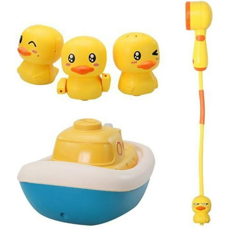 Bath Toys, Electric Water Jet Toys, Rotating Boats with 3 Fountain ...