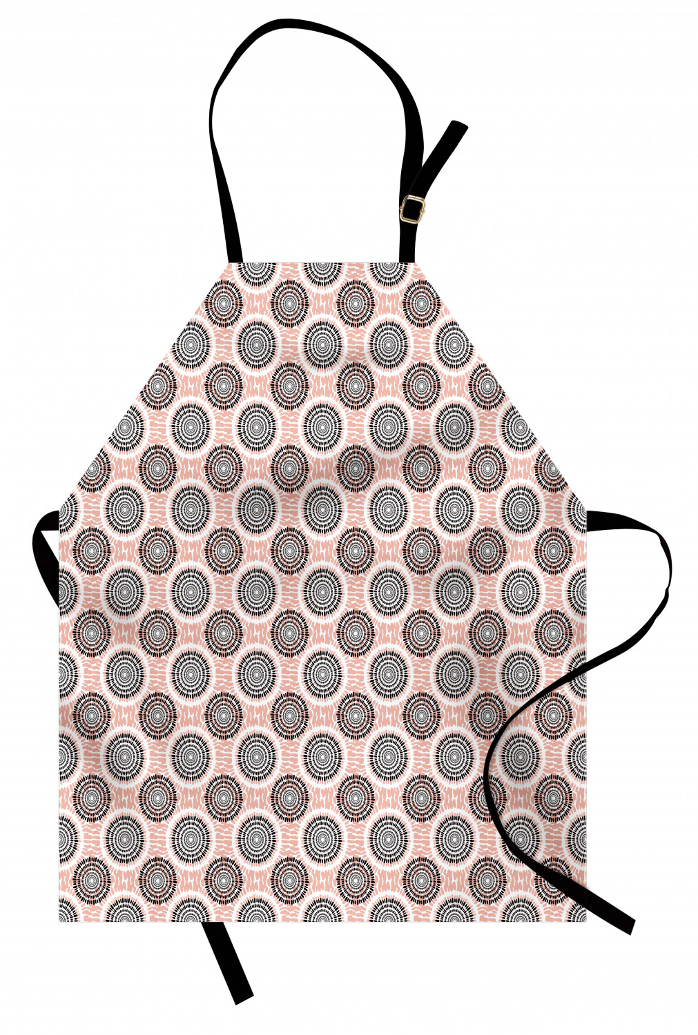 Peach Apron Symmetrical Circular Shapes Pattern Abstract Background ...