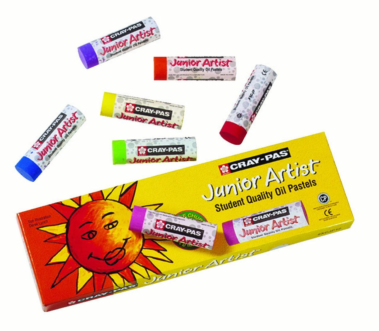 Sakura Cray-Pas Junior Artist Oil Pastel Set, 12-Colors, Chubbies Set ...