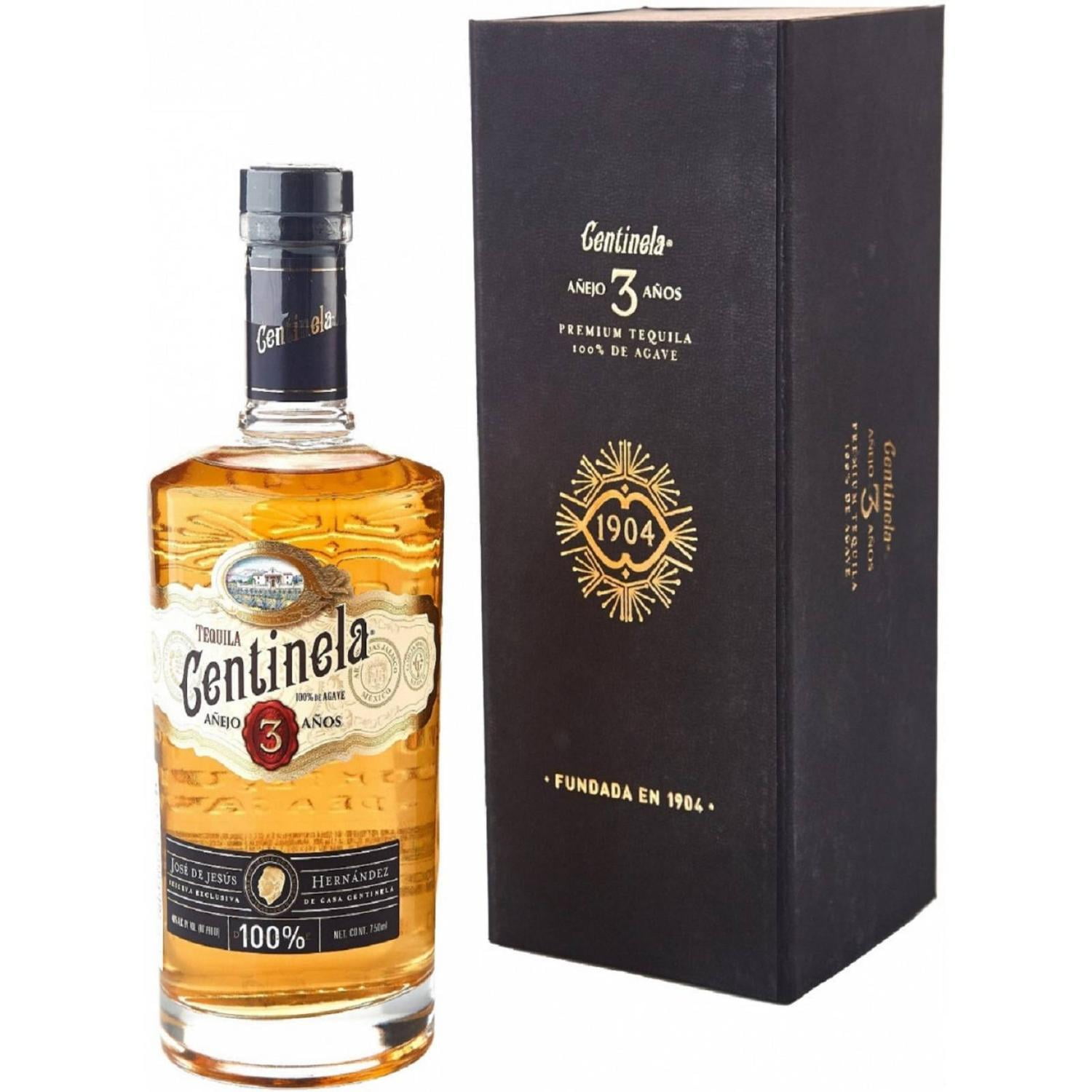Paquete de 3 Tequila Centinela 1904 Añejo 3 Años 750 ml | Walmart en línea