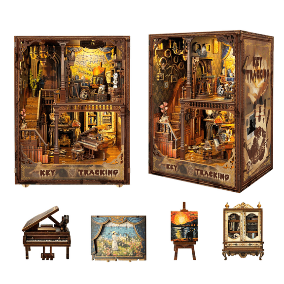 Strucwood DIY Book Nook Kit Owl Post Office Wooden Puzzles with LED ...