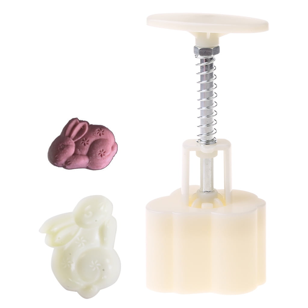 Moon Cake Mold Hand Press Cookie Stamp Pastry Tool Mooncake Maker Mid ...