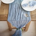 Clearance under $5 Tyidzon Cheese Cloth Table Runner, Gauze Boho Table ...