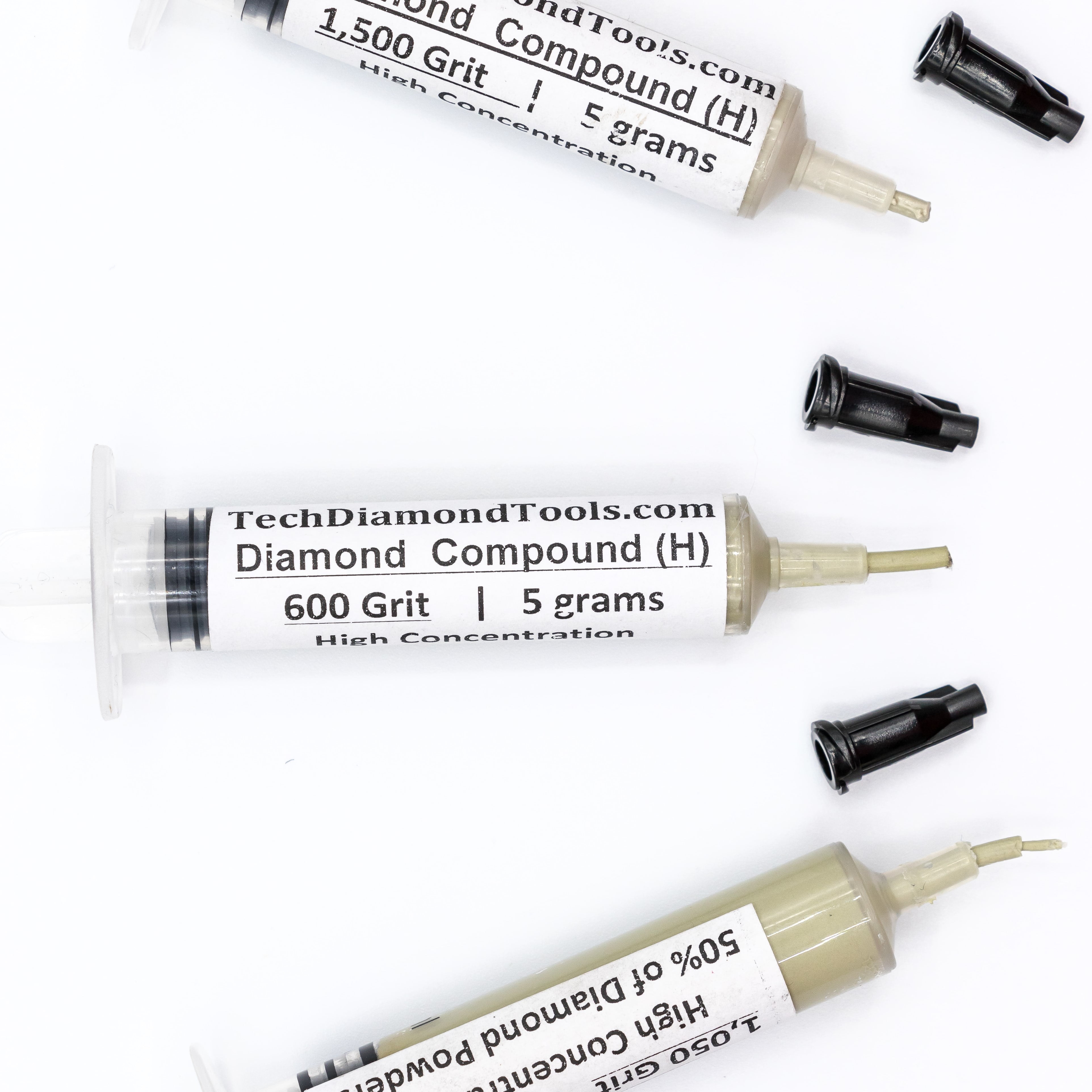 TechDiamondTools Diamond Lapping Paste Set of 3 Syringes X 5 Grams (H ...