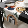 Bohemian Nordic Table Runner 108 Inches Long - Abstract Art Coconut ...