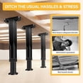 8 PCS Adjustable Height Bed Frame Support Legs - 7.8-14.6inch Bed Slats ...