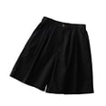 AGWOLF Summer Bermuda Shorts for Women Dressy Casual High Waisted Wide ...