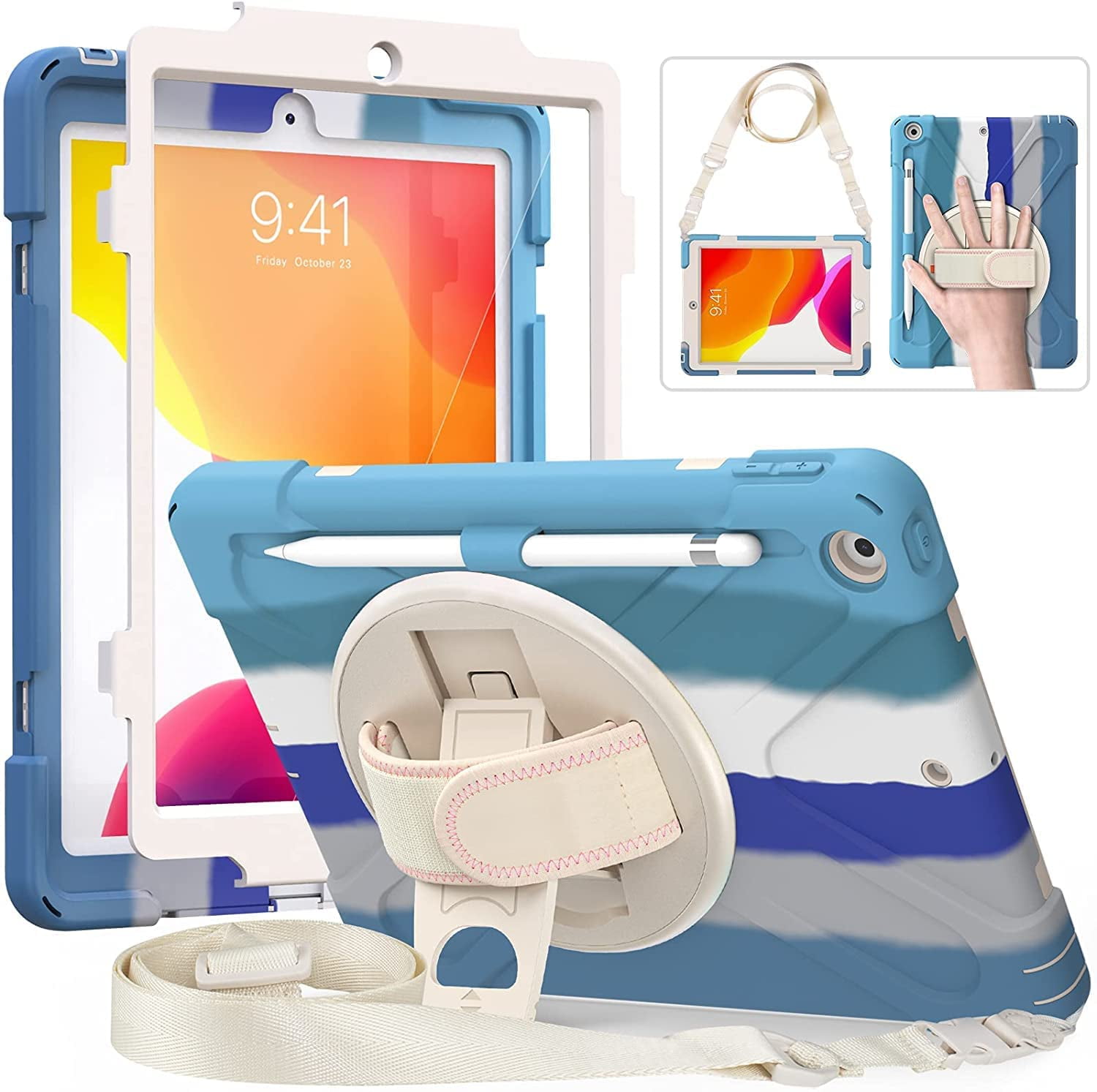 Case for iPad 9th Generation 2021, iPad 8th Generation 2020, iPad 7th ...