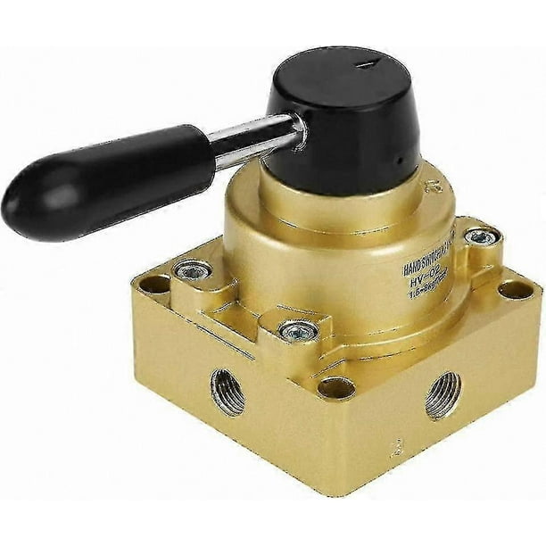 3-Position 4-Way Pneumatic Air Control Valve with 1/4" PT Port for ...