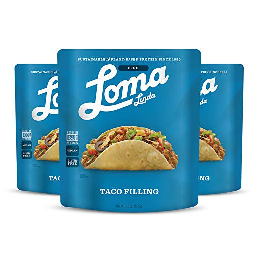Loma Linda Blue - Vegan Meal Solution - Taco Filling (10 oz.) (Pack of ...