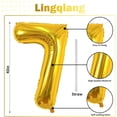 40 Inch Large Gold Number 70 Mylar Foil Balloons, Helium Balloons for ...