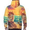 Balery Island Beach Guinea Pig Pattern Mens Hoodie Kangaroo Pocket ...