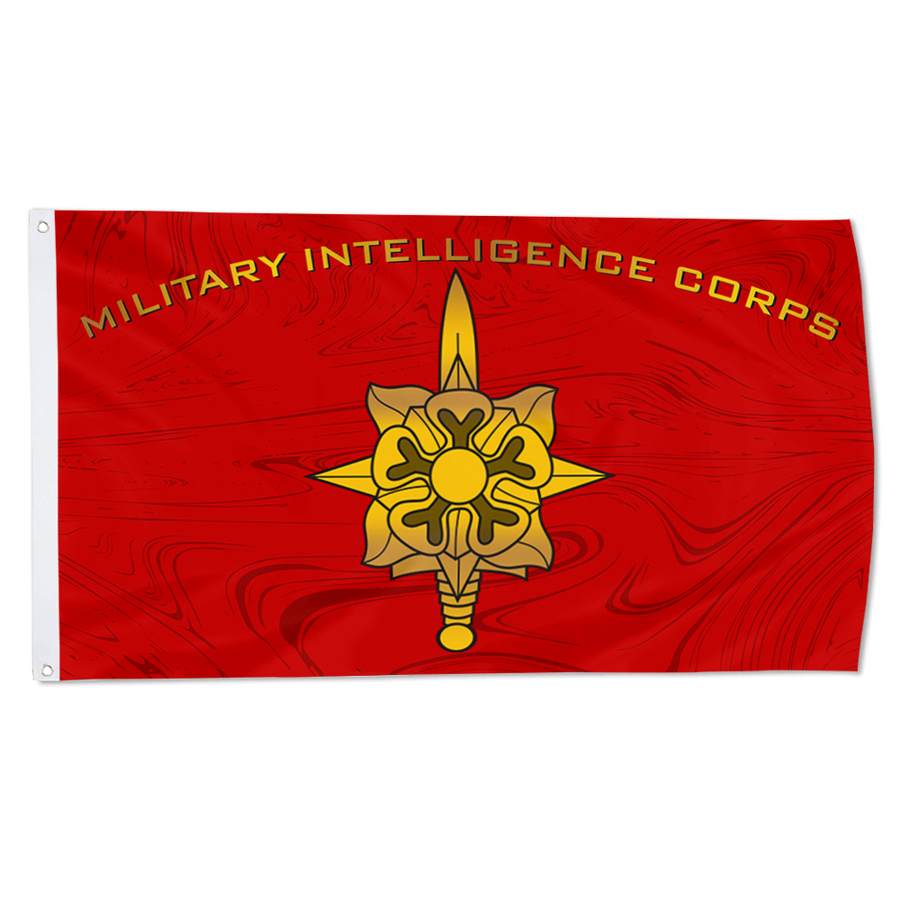 Cayyon Military Intelligence Corps Flag 3x5Feet Military Banner with 2 ...