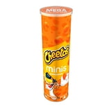 Cheeto's Mini Cheddar Flavored Snack Chips 3.625 oz Canister Crunchy ...