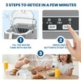 LHRIVER Portable Compact Self-cleaning Ice Maker With Handle and Ice ...