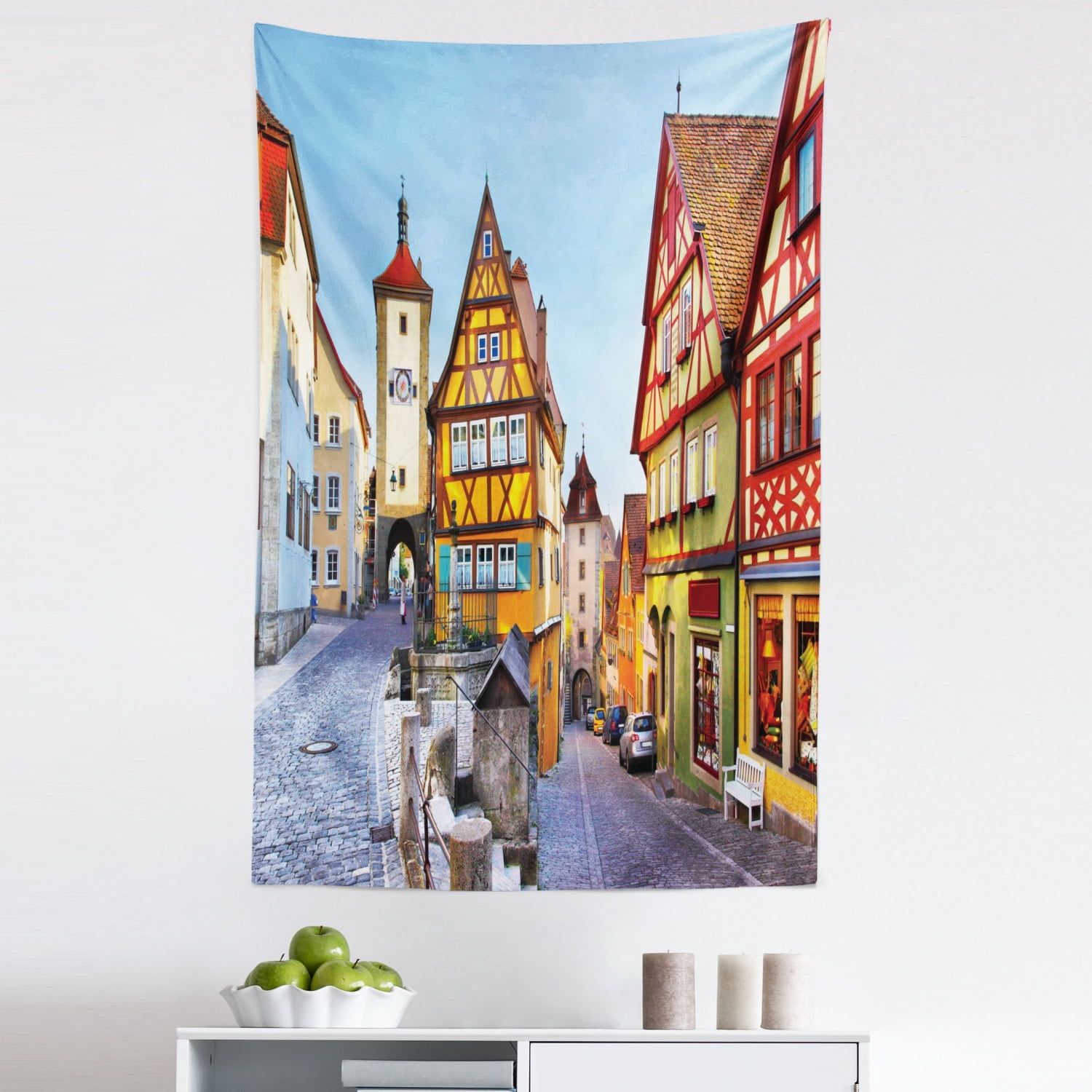 German Tapestry, Rothenburg ob der Tauber Bavaria Germany Famous Street ...