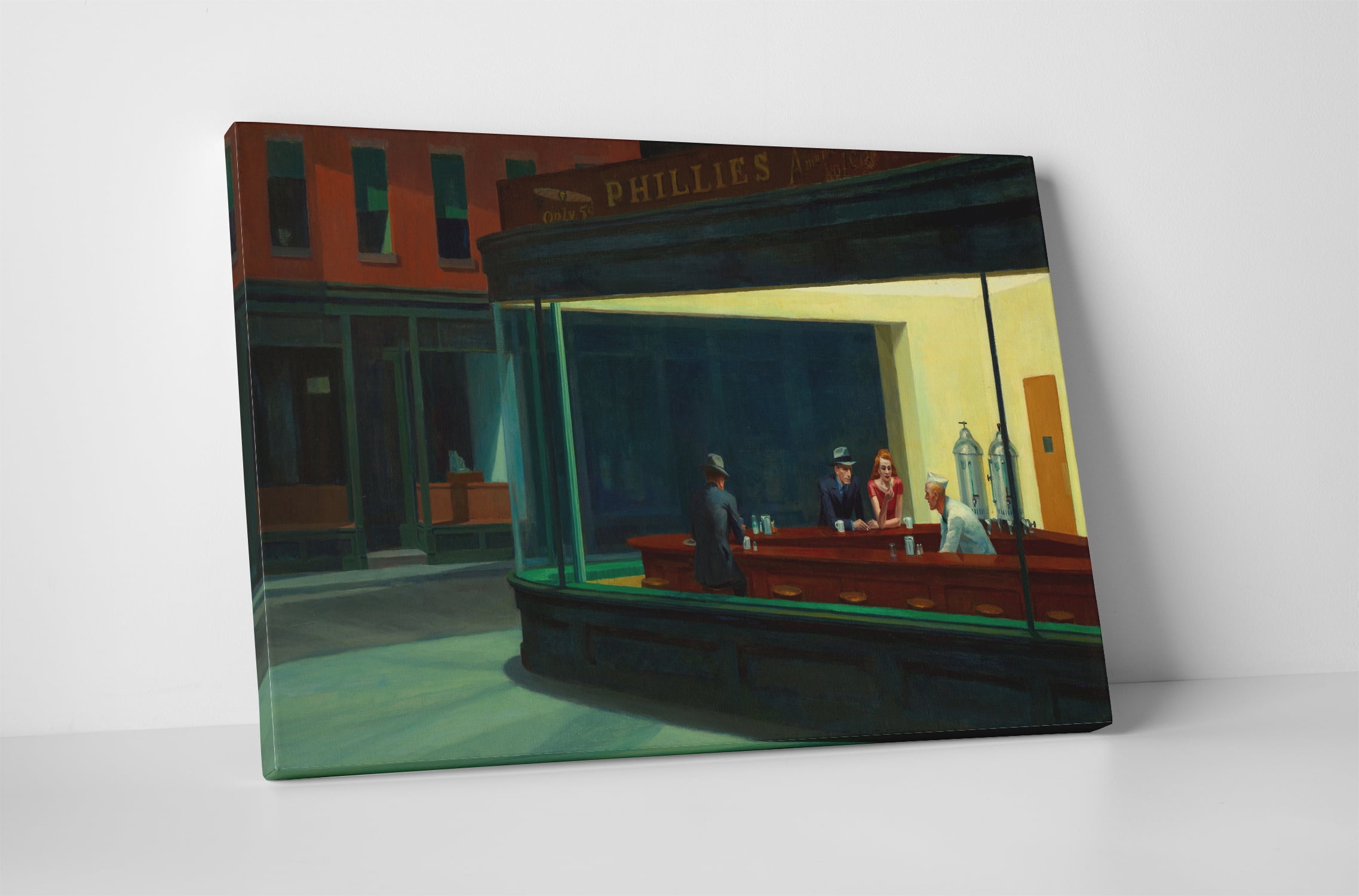 "Nighthawks by Edward Hopper" Gallery Wrapped Canvas Art, 20" x 16 ...