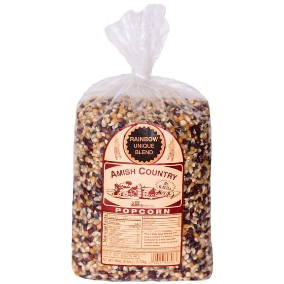 Amish Country Popcorn | 1 MDA05 lb Bag | Rainbow Popcorn Kernels | Old ...
