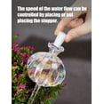 NiHome Iridescent Glass Cactus Watering Globes, 2-Pack, Self Watering System for Potted Plants ...