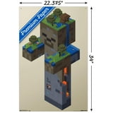 Minecraft - Zombie Swamp Wall Poster with Push Pins, 22.375" x 34 ...