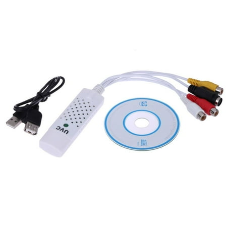 kurtrusly USB 2.0 DVR Video Audio Card Adapter Cable PC Laptop VHS VCR ...