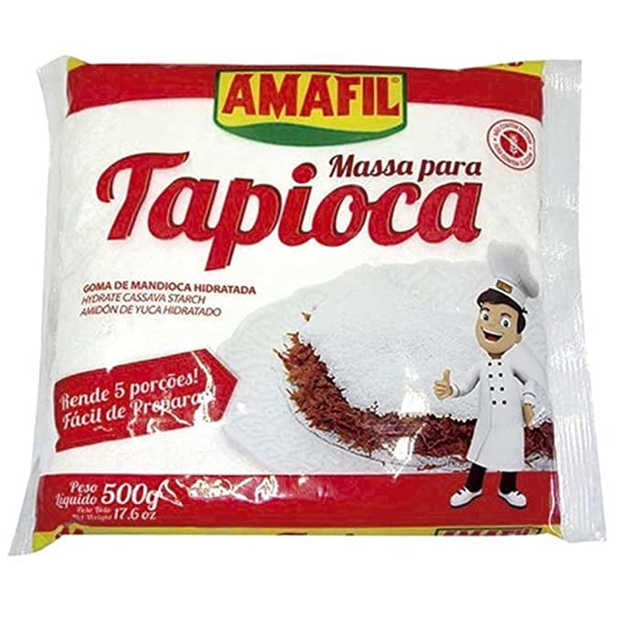 Amafil Tapioca Flour 17.6oz - Massa Para Tapioca Hidratada 500g ...