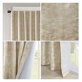 Blackout Curtain Panel - Jacquard Marble Design - Total Light Blocking ...