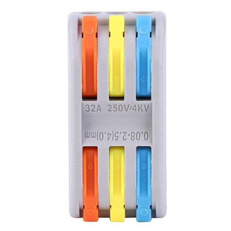 LAFGUR 50PCS Spring Lever Terminal Block Electric Cable Wire Quick ...