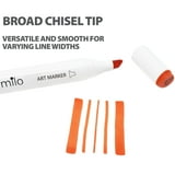 Milo Professional Dual Tip Art Markers | Bright, Bold, Colorful | Brush ...