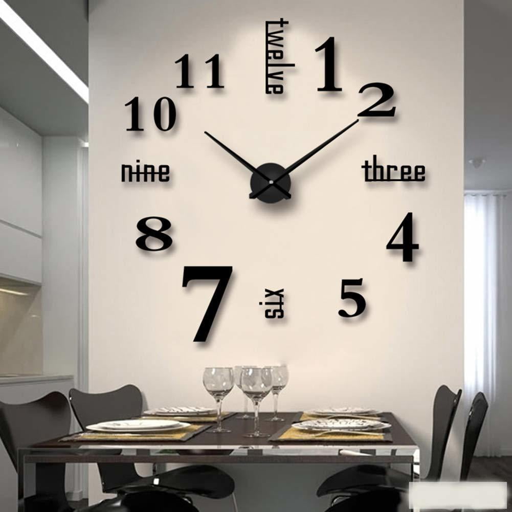 Click here for Saveonmany Modern Frameless 3d Diy Wall Clock  Sil... prices