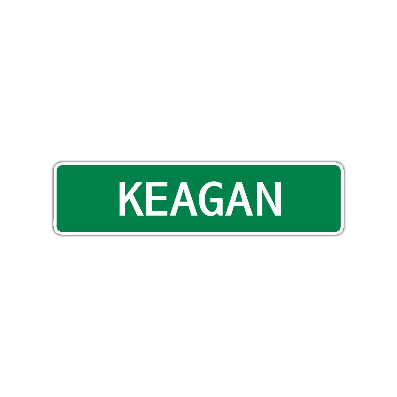 Keagan Boys Children Name Letter Printed Label Indoor Outdoor Unique ...