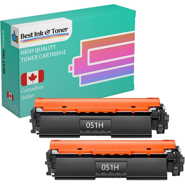 Best Toner Compatible Replacement 2 Pack Toner for Canon 051H (2169C001 ...