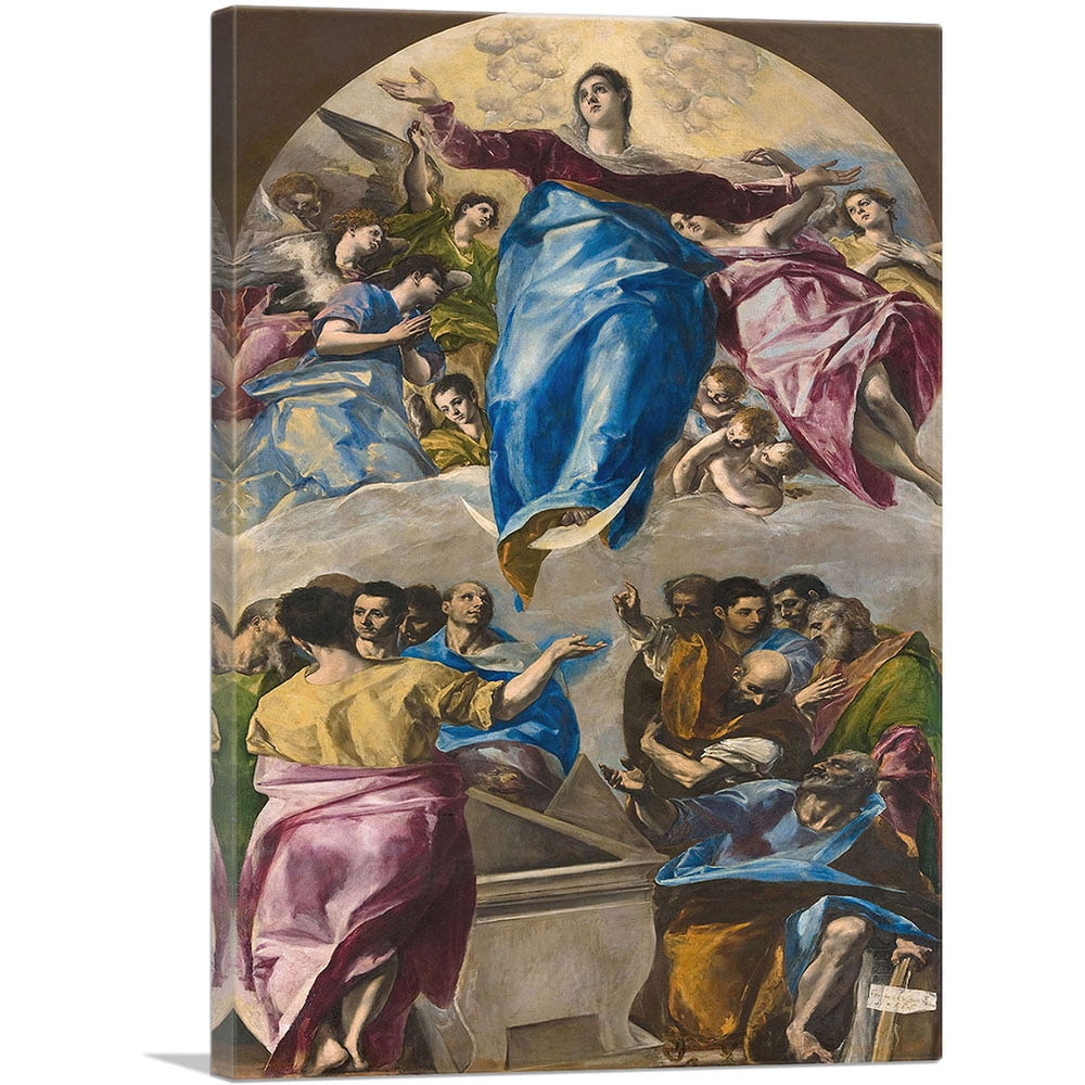 ARTCANVAS The Assumption of the Virgin 1577 Canvas Art Print by El ...