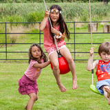 Blue Rabbit Play Kids Buoy Ball Swing with Rope/Chain, Red - Walmart.com