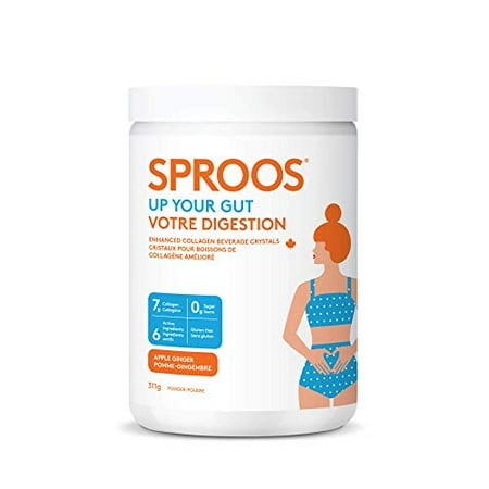 Sproos Up Your Gut Enhanced Collagen Powder, Apple Ginger Flavor ...