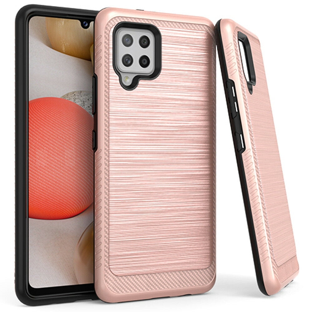 Kaleidio Case For Samsung Galaxy A42 5G [Metallic Armor] Lightweight Hybrid [Shockproof] 2-Piece ...