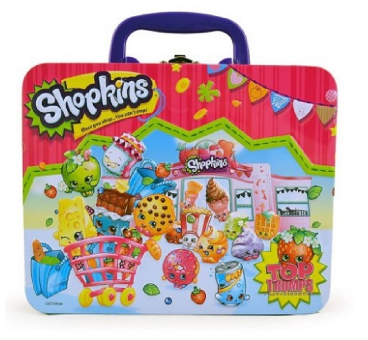 Puzzles - Shopkins - Collectible Tin Box - Pink - Walmart.com