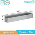 32″ Single Tier Stainless Steel Speed Rail Rack - Walmart.com