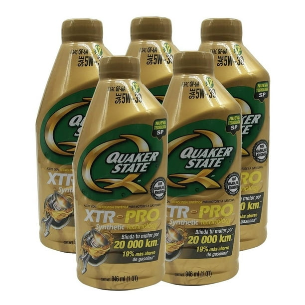 Aceite de Motor Semi Sintetico Quaker State 5W30 XTR PRO 5 Litros ...