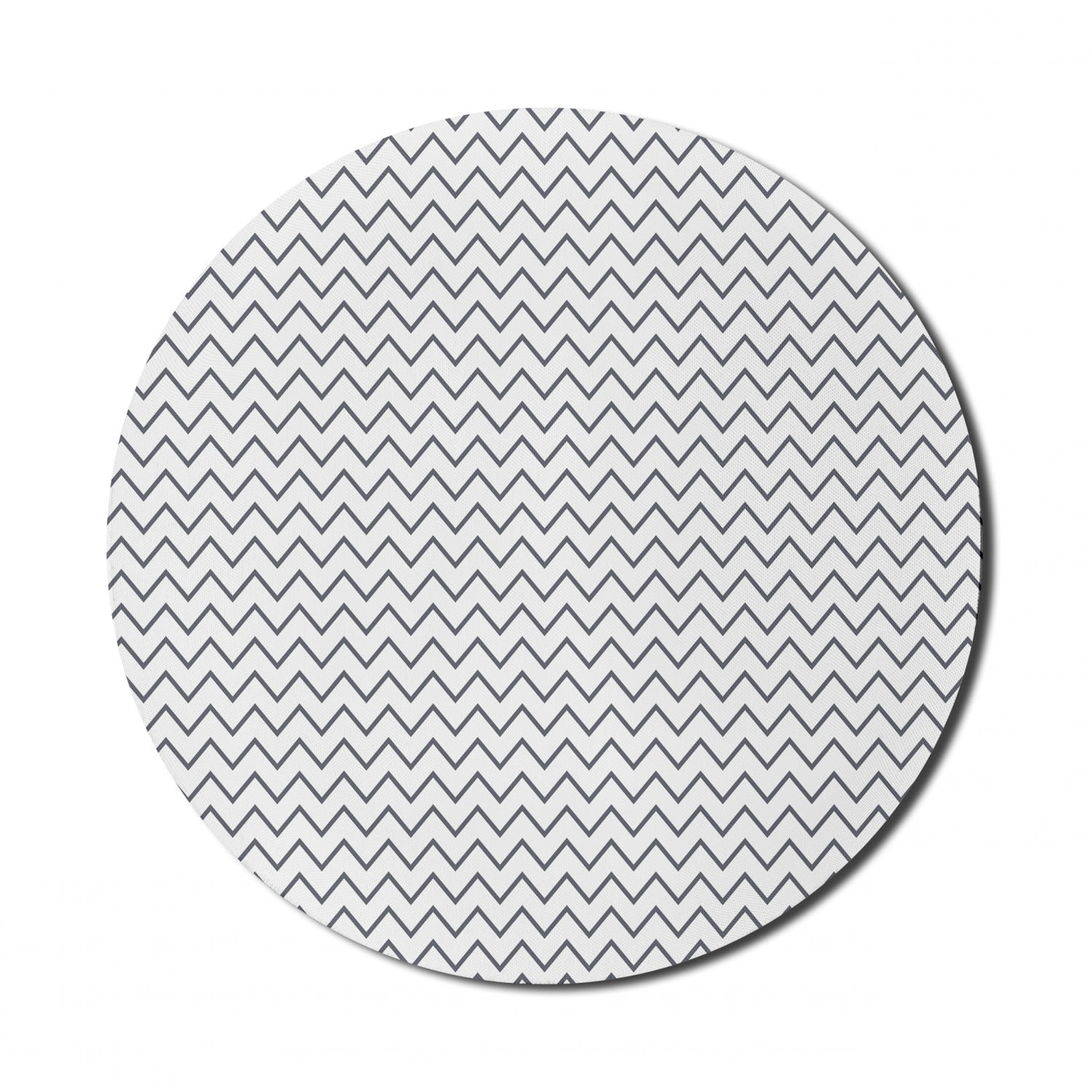 Modern Mouse Pad for Computers, Zig Zag Chevron Lines Angled Stripes Wave Sealife Theme Like ...